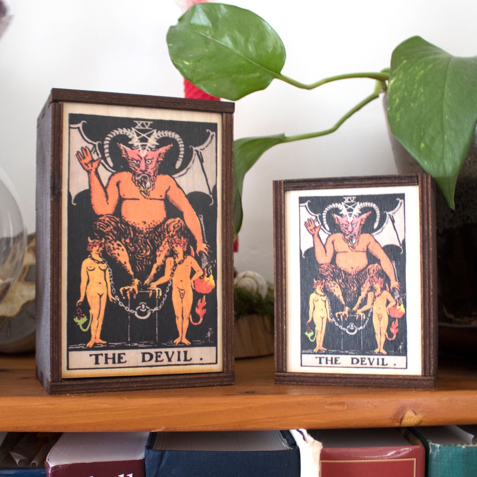 Tarot Cards Box the Devil Stash Box the Devil Tarot Treasure - Etsy