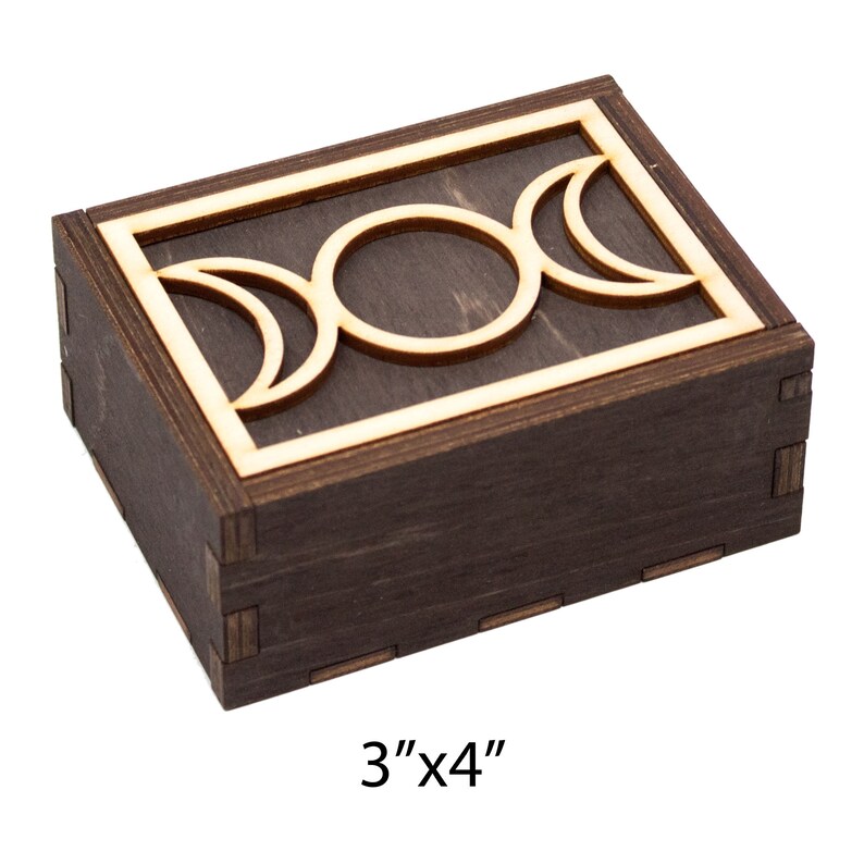 Triple Moon Crescent Moon Jewelry Box Triple Moon Celestial | Etsy