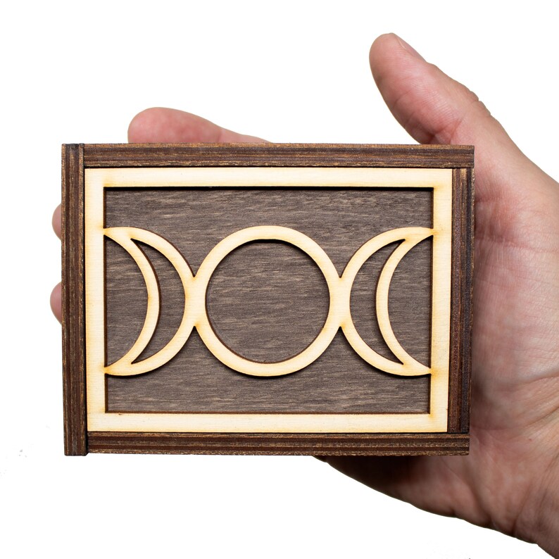 Triple Moon Crescent Moon Jewelry Box Triple Moon Celestial | Etsy