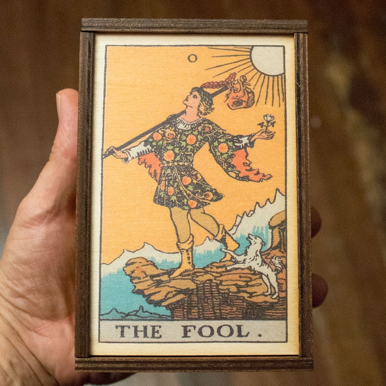 Tarot Cards Box the Fool Stash Box the Fool Tarot Treasure Box | Etsy