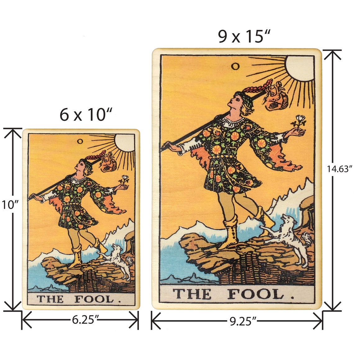 Tarot Cards the Fool Wall Art Wood Wall Decor the Fool Tarot | Etsy