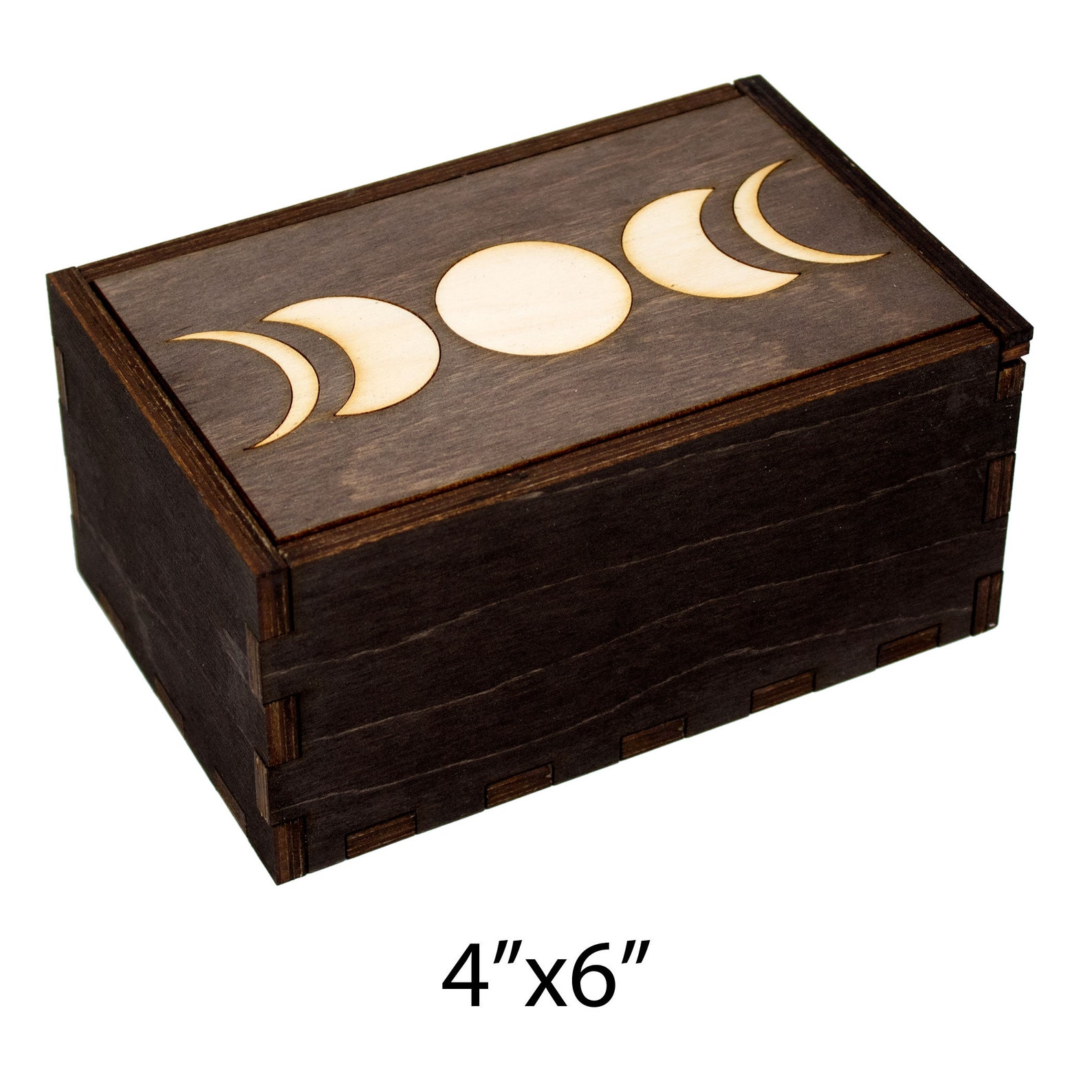 Moon Phases Crescent Moon Jewelry Box Moon Phases Celestial Jewelry Box ...