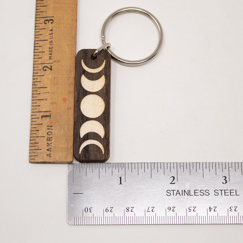 Moon Phases Keychain Mindfulness Gift Meditation Gift Moon - Etsy