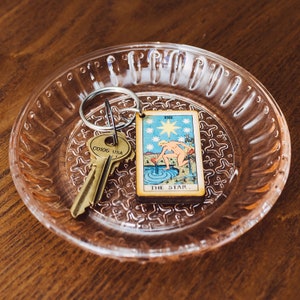 The Star Tarot Card Keychain Mindfulness the Star Gift Meditation Gift ...