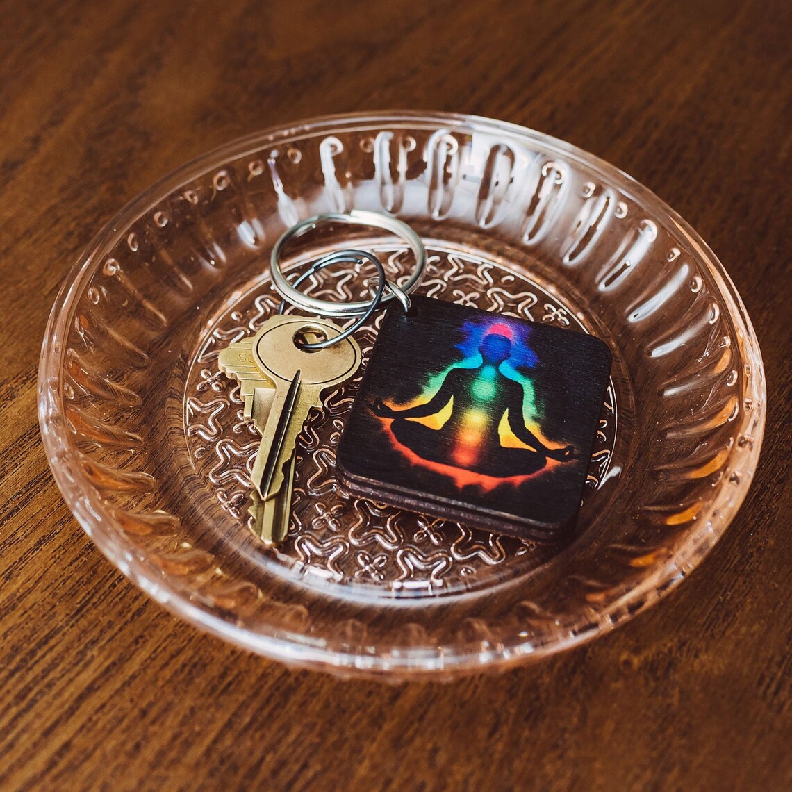 Chakras Keychain Enlightenment Chakra Sequence Gift Wood | Etsy