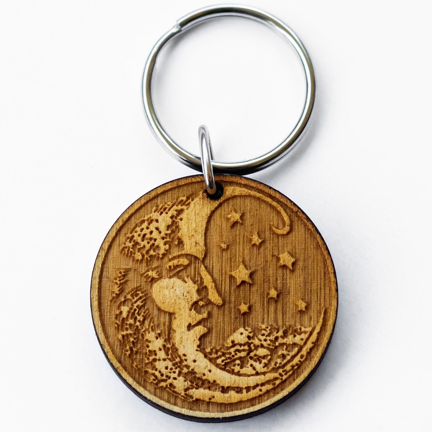 Moon Keychain Mindfulness Gift Meditation Gift Moon Gift Moon | Etsy