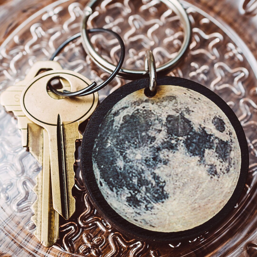 Full Moon Keychain Mindfulness Gift Meditation Gift Full Moon Gift Full ...