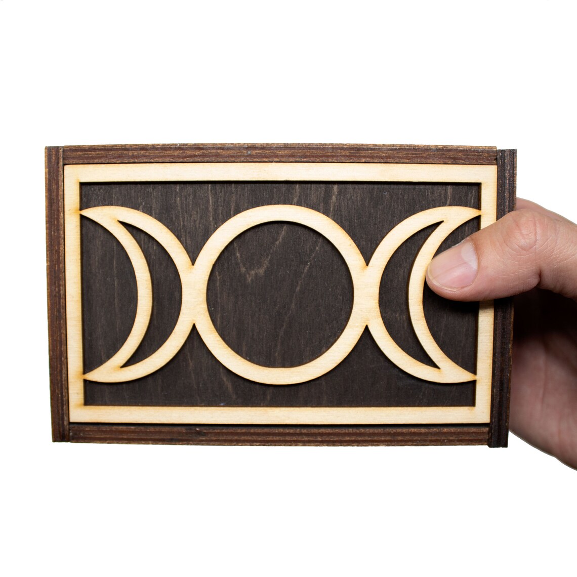 Triple Moon Crescent Moon Jewelry Box Triple Moon Celestial - Etsy