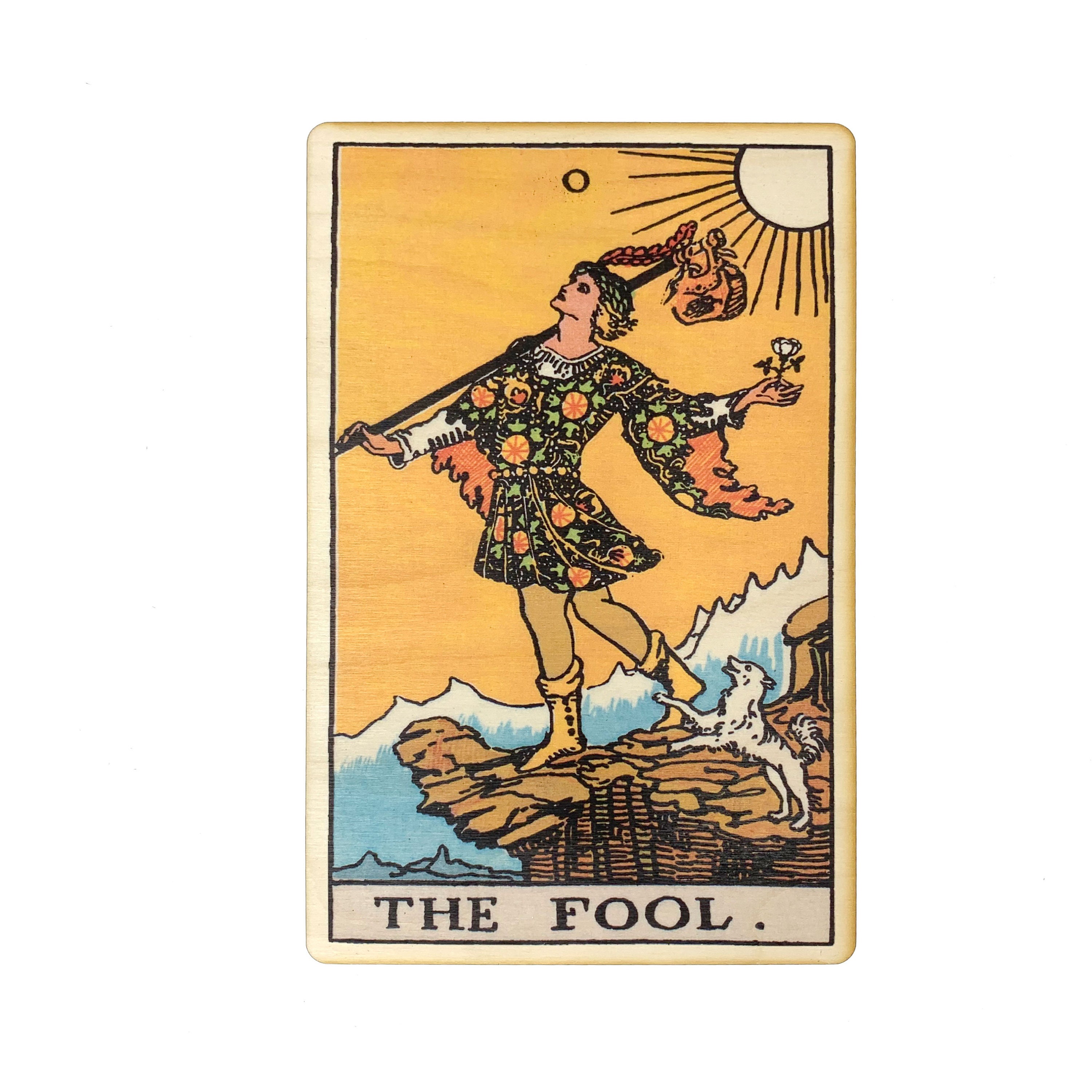Tarot Cards the Fool Wall Art Wood Wall Decor the Fool Tarot | Etsy