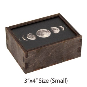 Moon Phases Crescent Moon Jewelry Box Moon Phases Celestial | Etsy