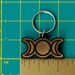 Triple Moon Keychain Gift Wiccan Goddess Gift Keychain Gift Triple Moon ...