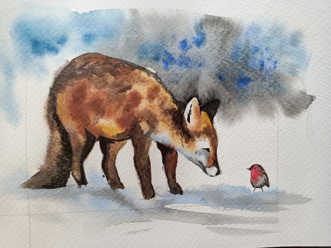 The Fox and the Robin - Etsy