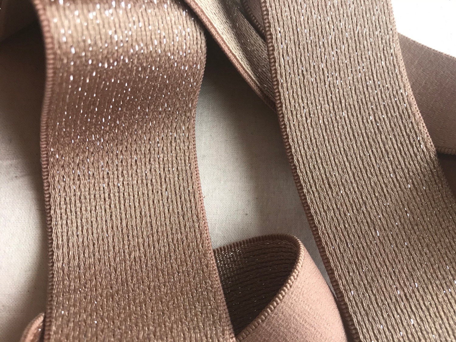 Waistband Lamé Satin Stretch Elastic 40mm by the Yard Japan | Etsy