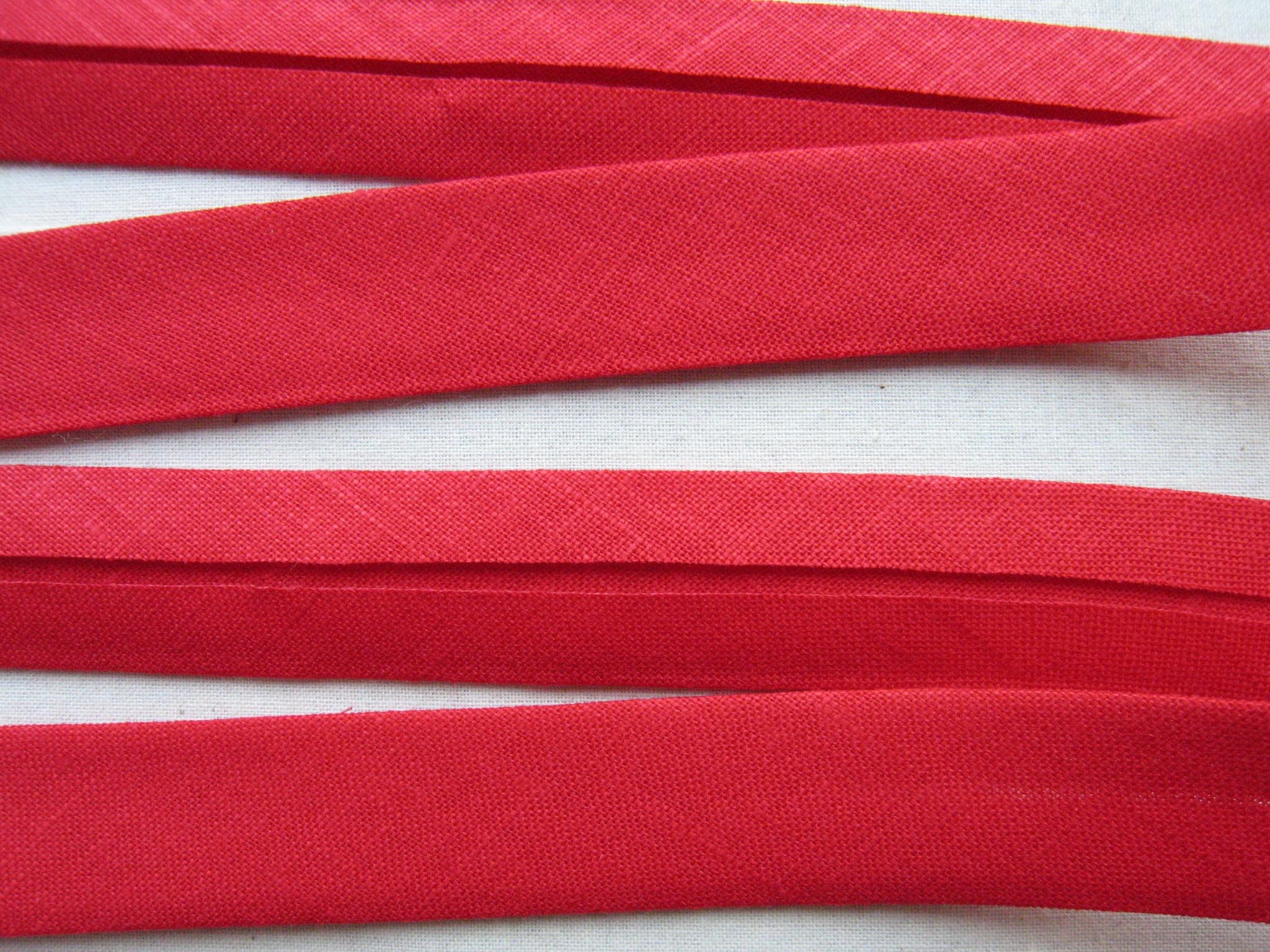 Red Linen Double Fold Bias Tape Made in France by the Yard - Etsy
