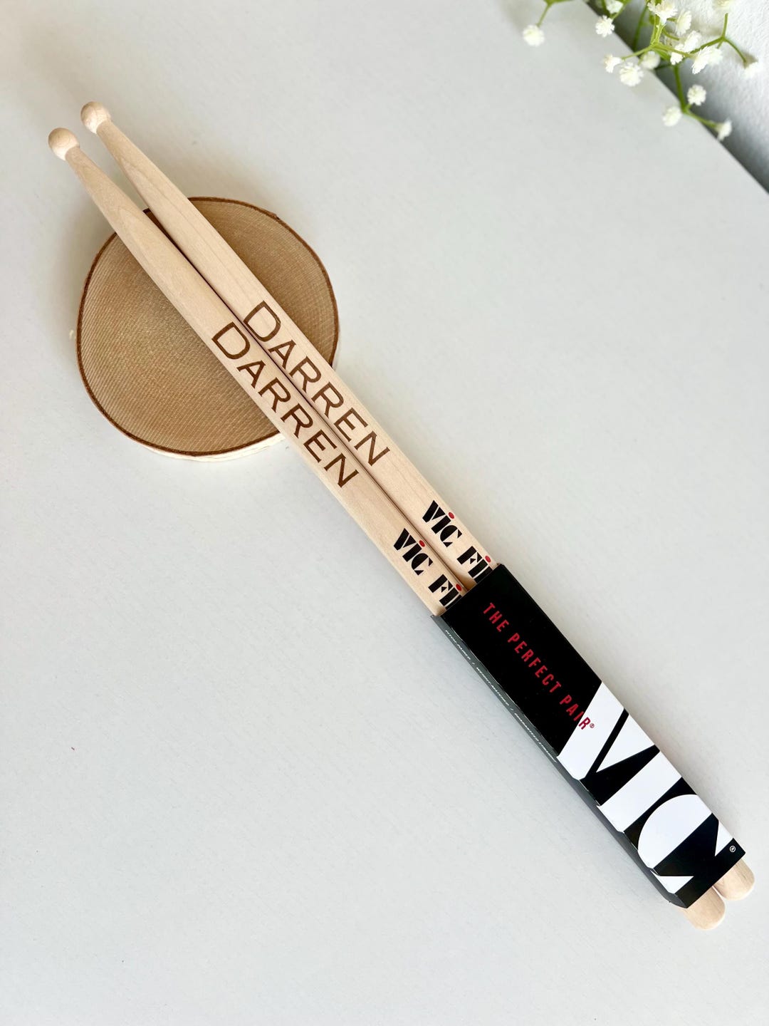Vic Firth SD1 Engraved Drumsticks, Custom Logo Drumsticks Set ...