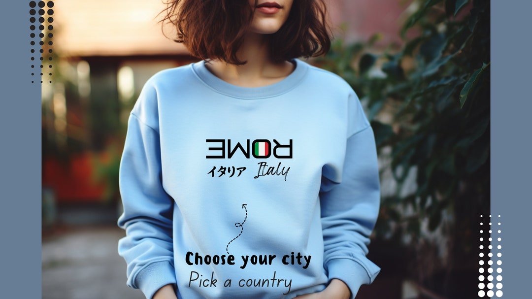 Rome Italy Sweatshirt choose Your City Jumper Unisex - Etsy