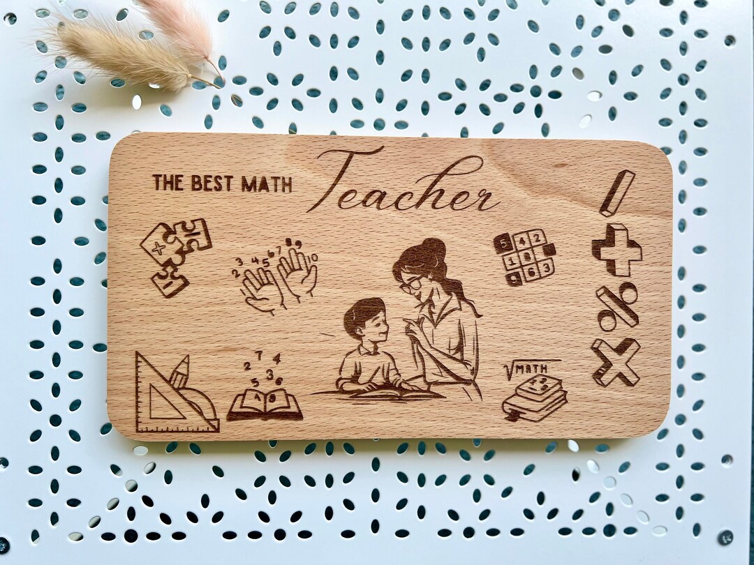 Mathematics Teacher Personalized Breakfast Board, Math Tutor Retirement ...