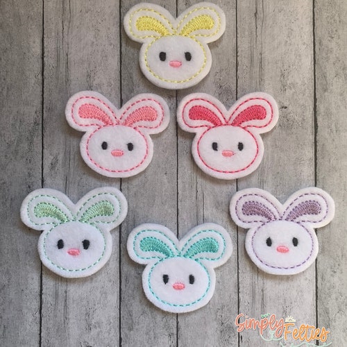 Bunny Feltie Easter Felties Vinyl Felties Rabbit Felties - Etsy
