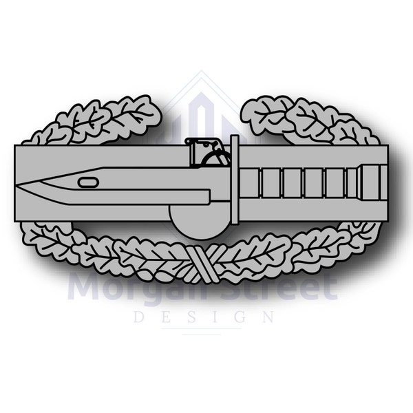 Combat Action Badge Car Decal - Etsy