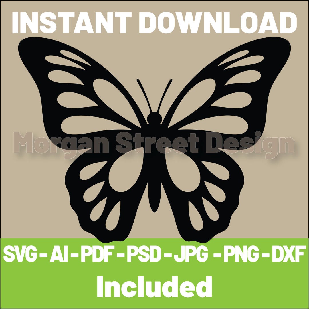 Butterfly SVG | PNG | JPG | Cricut & Silhouette Cutting File | Instant ...