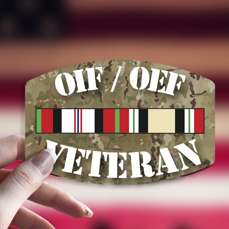 OIF/OEF Operation Iraqi Freedom Multicam Veteran Vinyl Decal Sticker ...