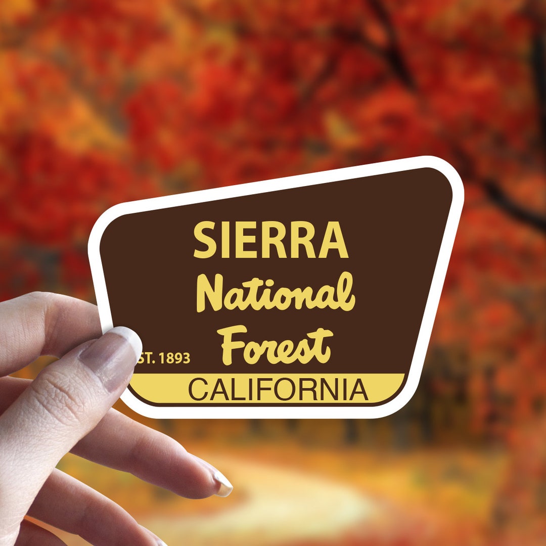 Sierra National Forest Park Vinyl Decal Sticker - Etsy