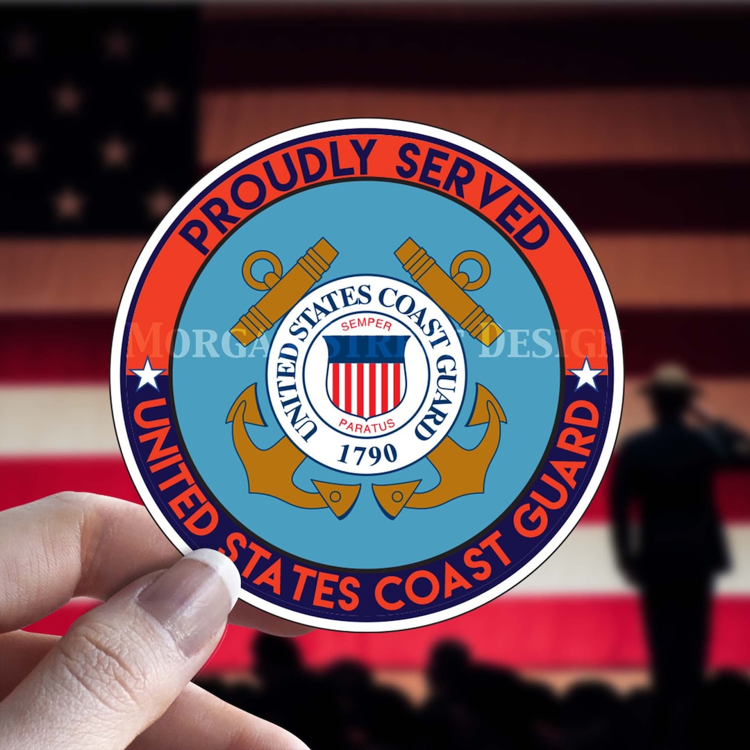 US Coast Guard Veteran Die Cut Vinyl Decal Sticker - Etsy