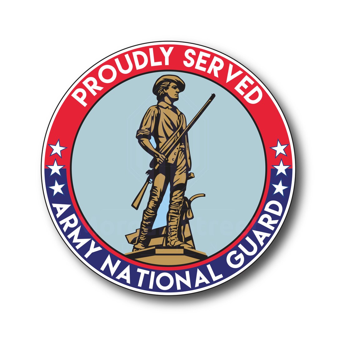 Army National Guard Veteran Die Cut Vinyl Decal Sticker - Etsy