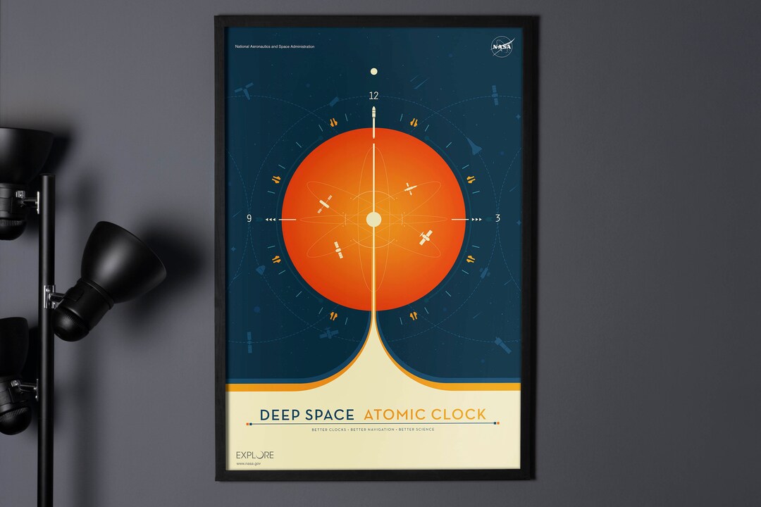 NASA JPL Space Tourism Poster: Deep Space Atomic Clock Wall Art - Etsy