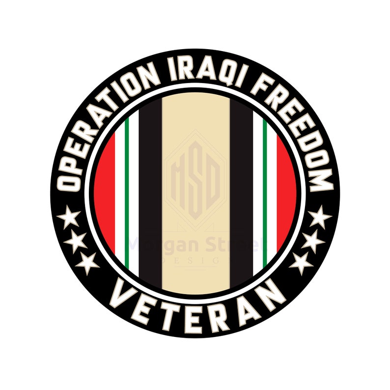 Iraq War Iraqi Freedom Veteran Decal Sticker Army Marines - Etsy