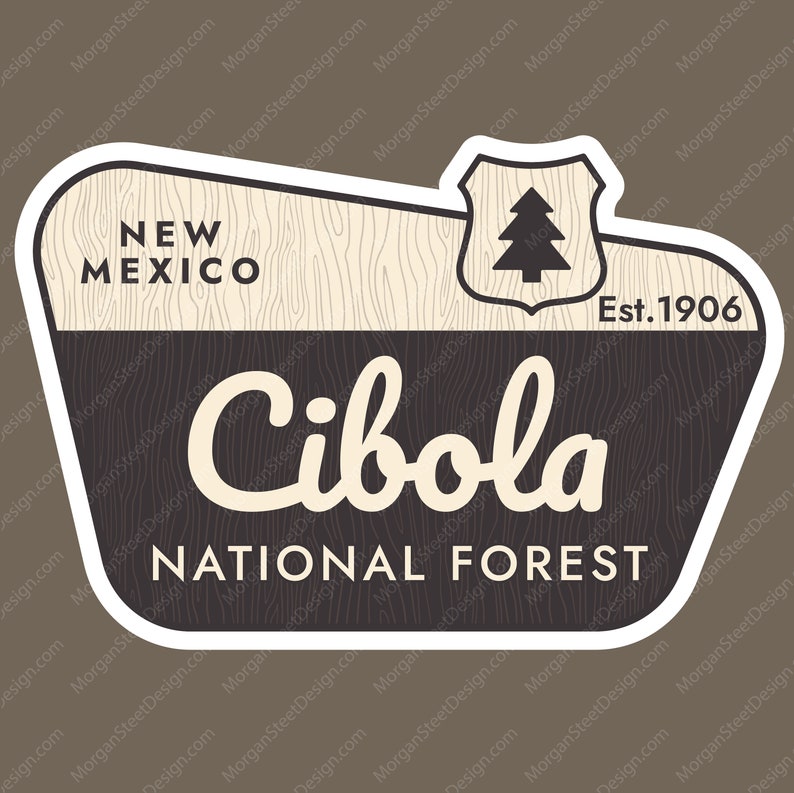 Cibola National Forest Park Vinyl Decal Stickers - Etsy