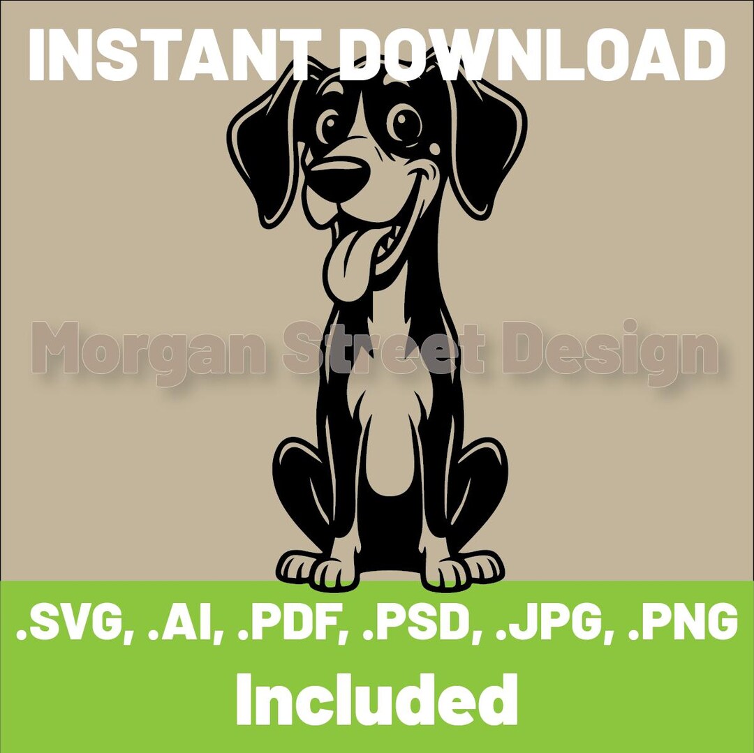 Great Dane SVG | Dog PNG | Cricut & Silhouette Cutting File | Instant ...