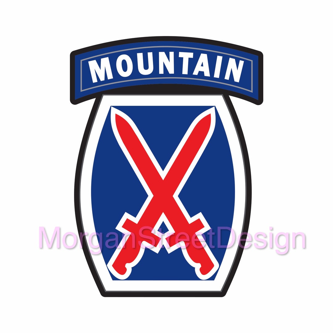 10th Mountain Division Die Cut Vinyl Decal Sticker - Etsy