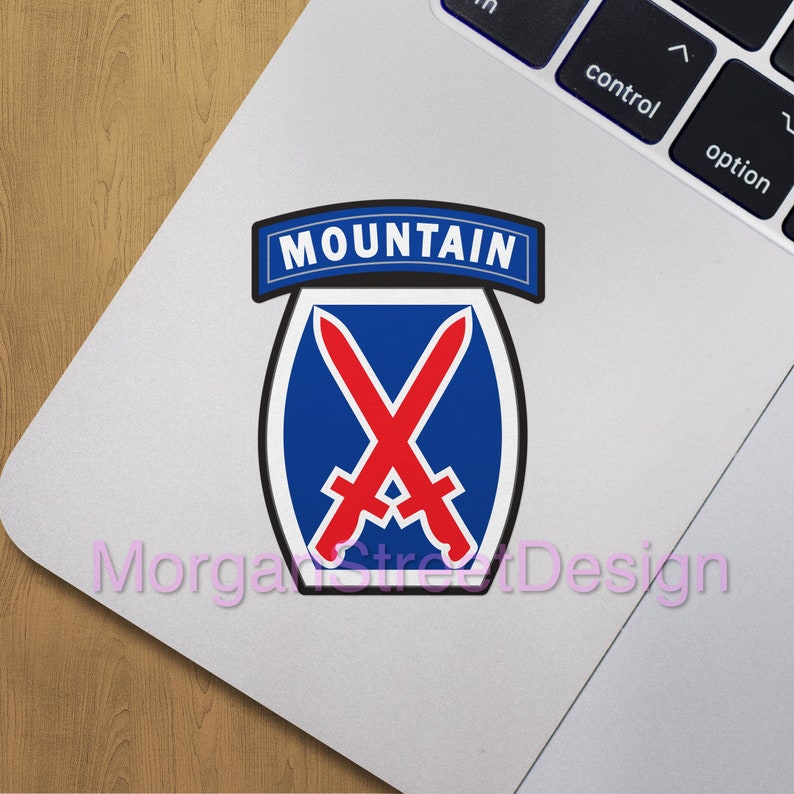 10th Mountain Division Die Cut Vinyl Decal Sticker | Etsy
