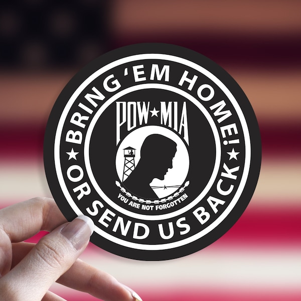 Pow Mia Decal - Etsy