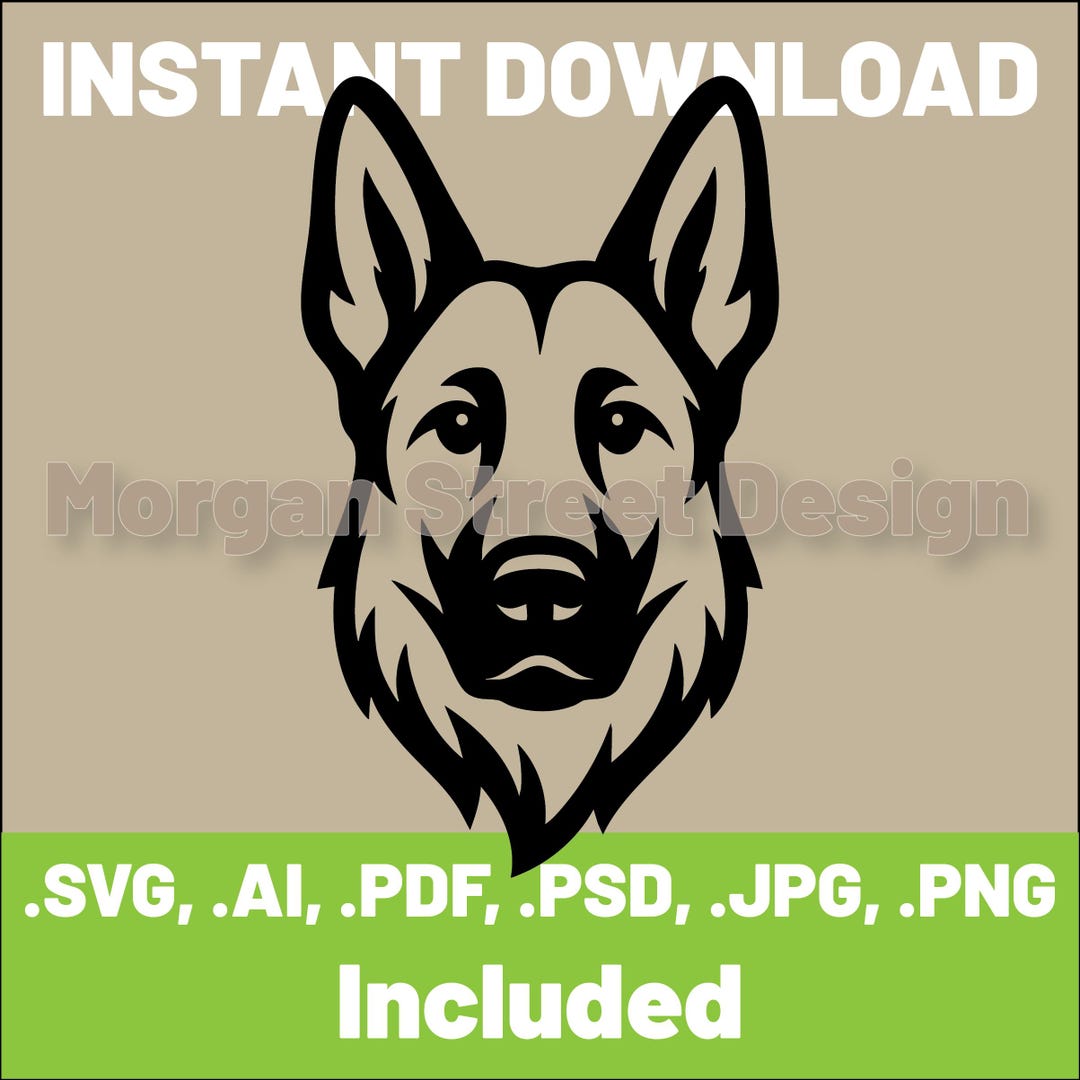 German Shepard SVG | Dog PNG | Cricut & Silhouette Cutting File ...