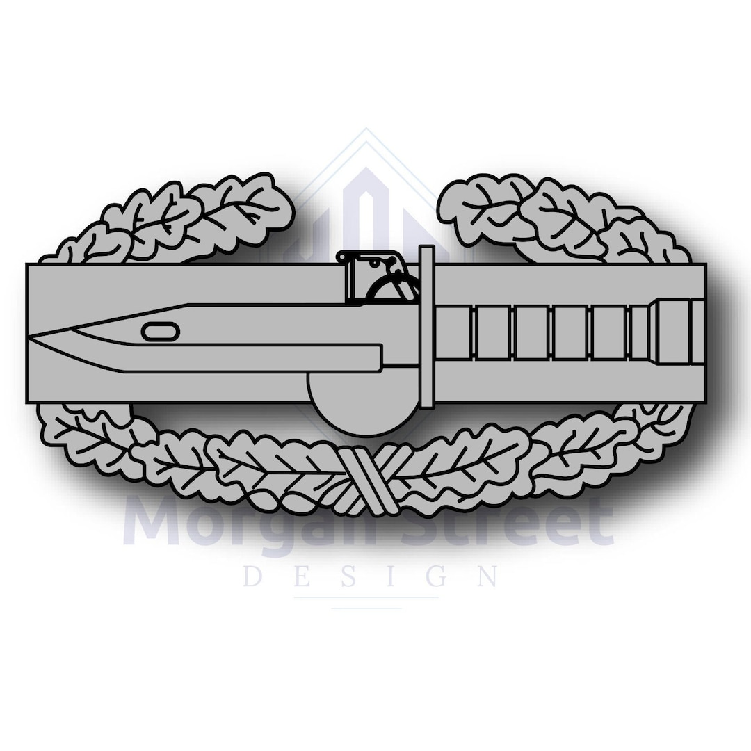 Combat Action Badge Die Cut Vinyl Decal Sticker - Etsy