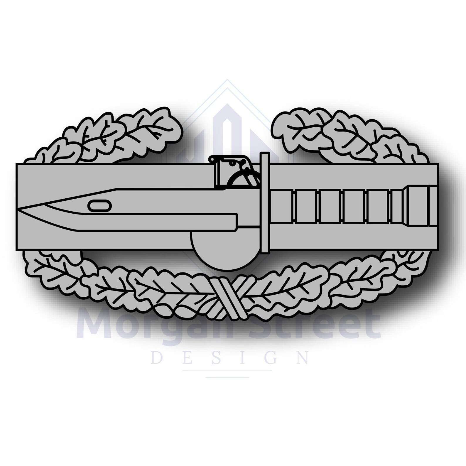 Combat Action Badge Die Cut Vinyl Decal Sticker - Etsy