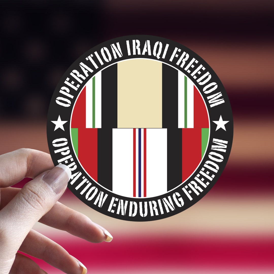 Operation Iraqi Freedom/enduring Freedom Decal Sticker Army, Marines ...