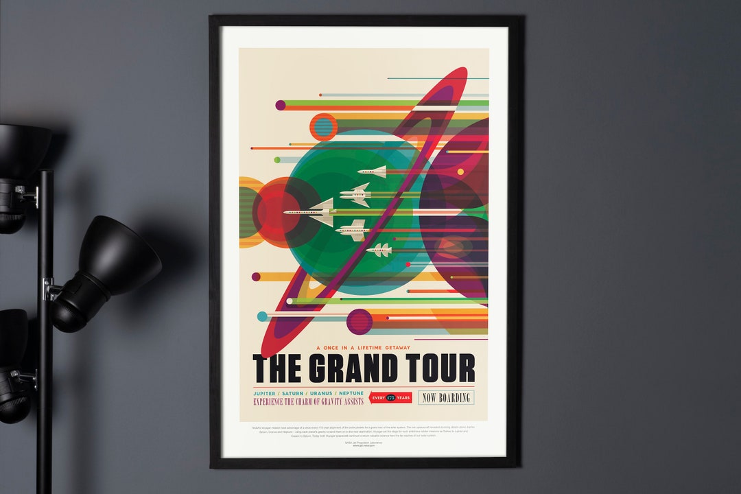 The Grand Tour Space Tourism Exoplanet Travel Poster Wall Art by NASA ...