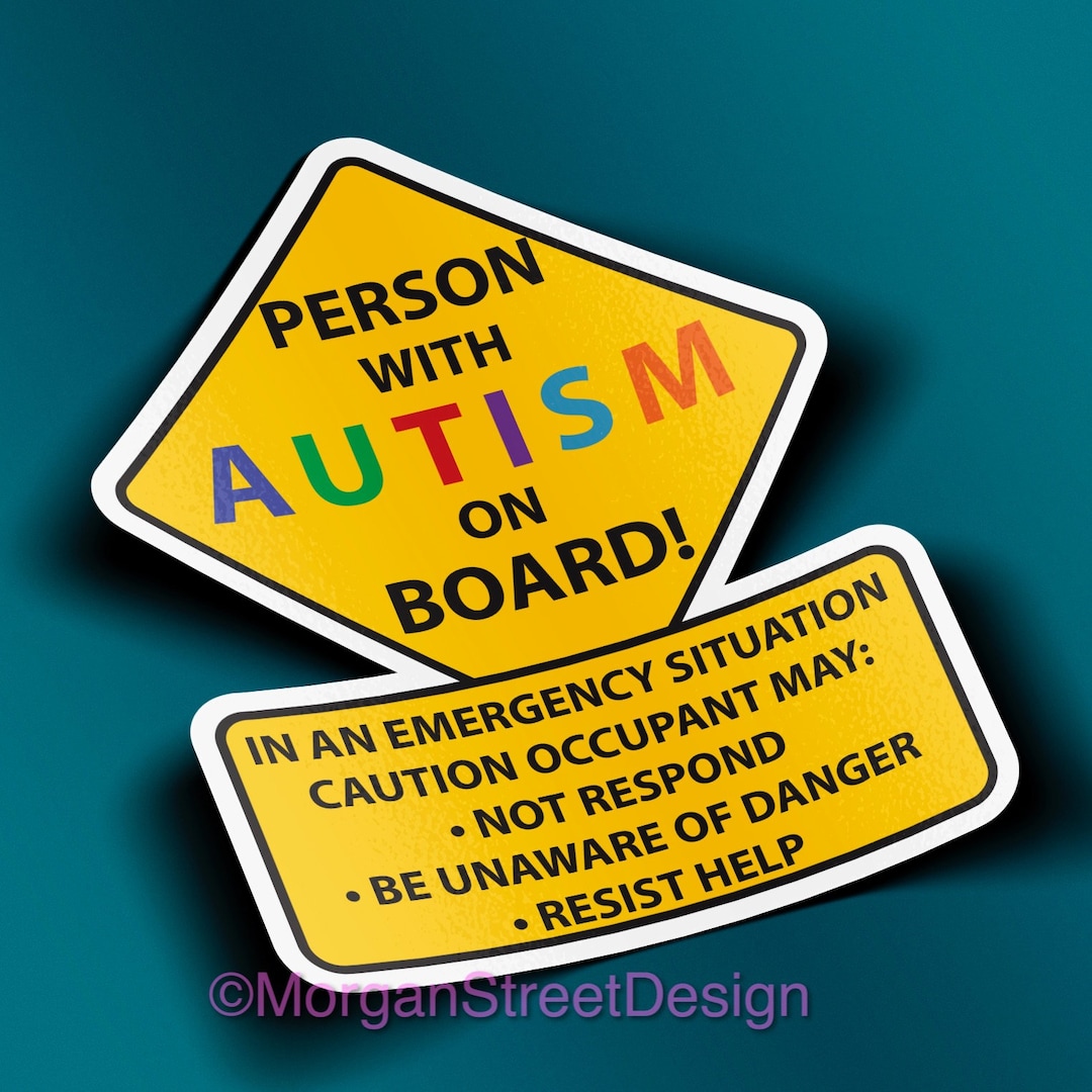 Person With Autism Car Truck Decal Sticker - Etsy