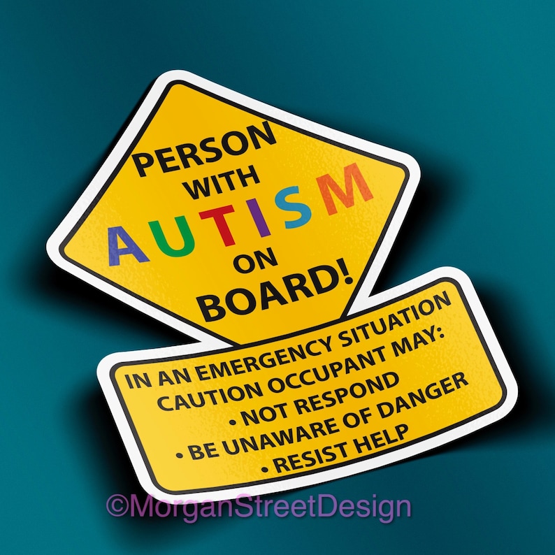Person With Autism Car Truck Decal Sticker | Etsy