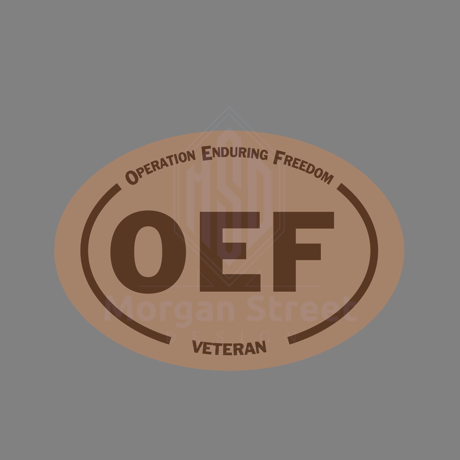 Operation Enduring Freedom Veteran Military Vinyl Decal Bumper - Etsy