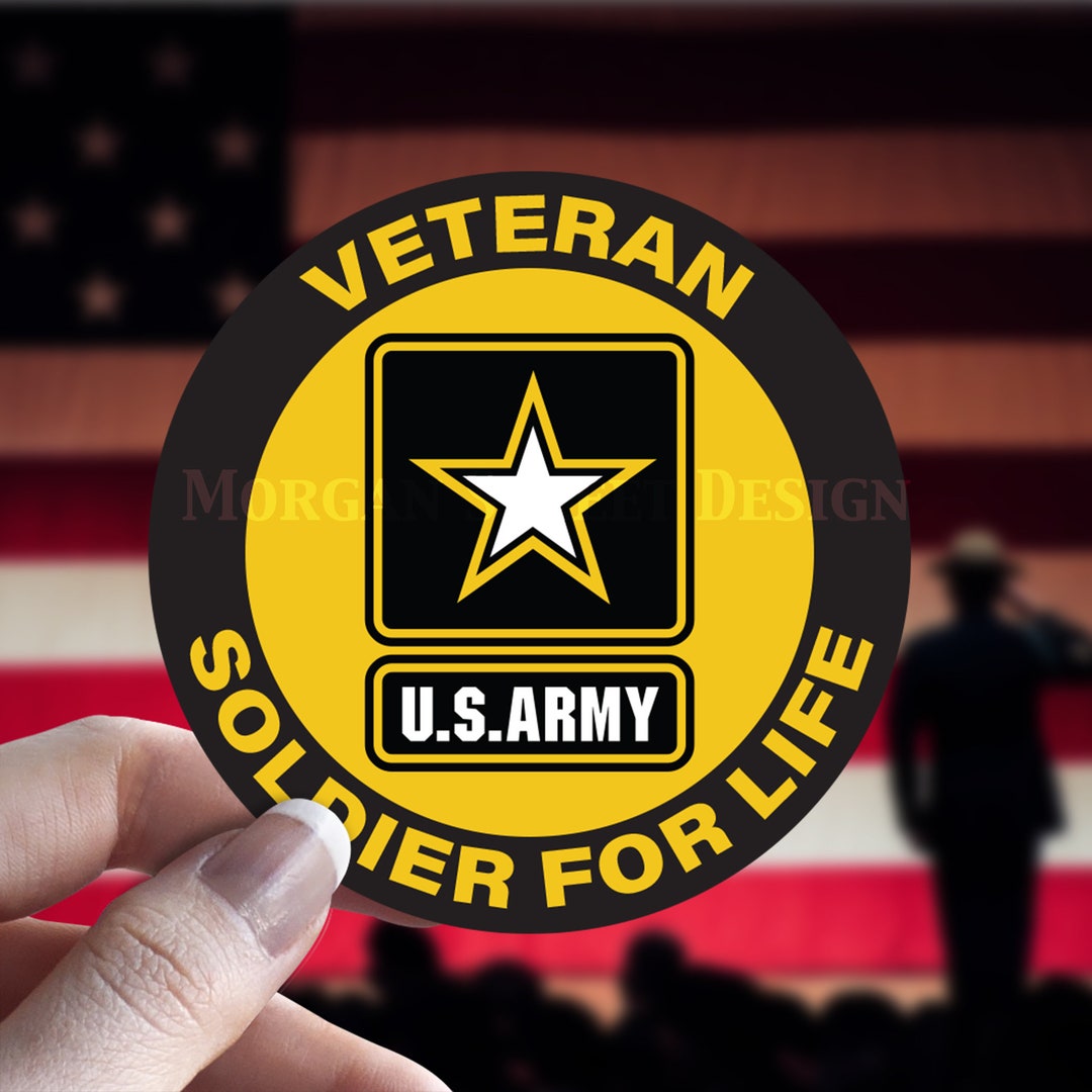 US Army Veteran Die Cut Vinyl Decal Sticker - Etsy