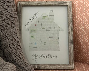 Personalized Map of Your Home: Great for Housewarming Gift - Etsy