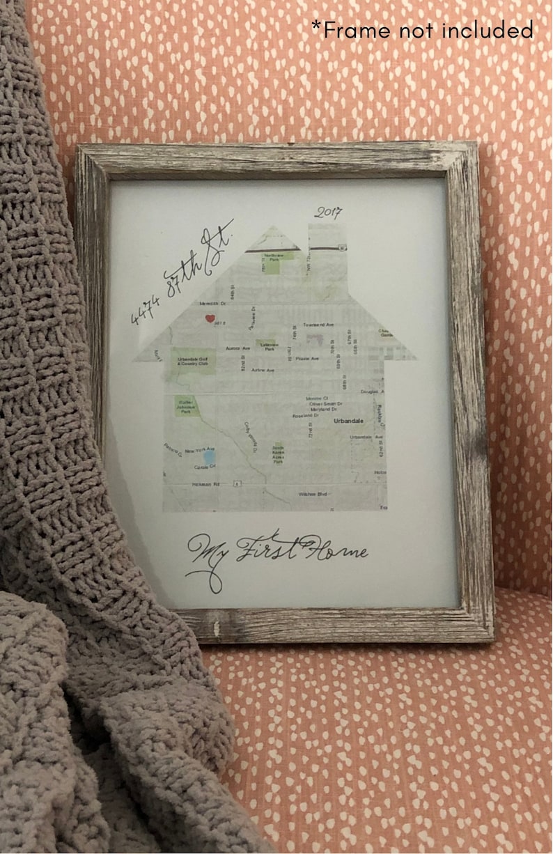 Personalized Map of Your Home: Great for Housewarming Gift - Etsy