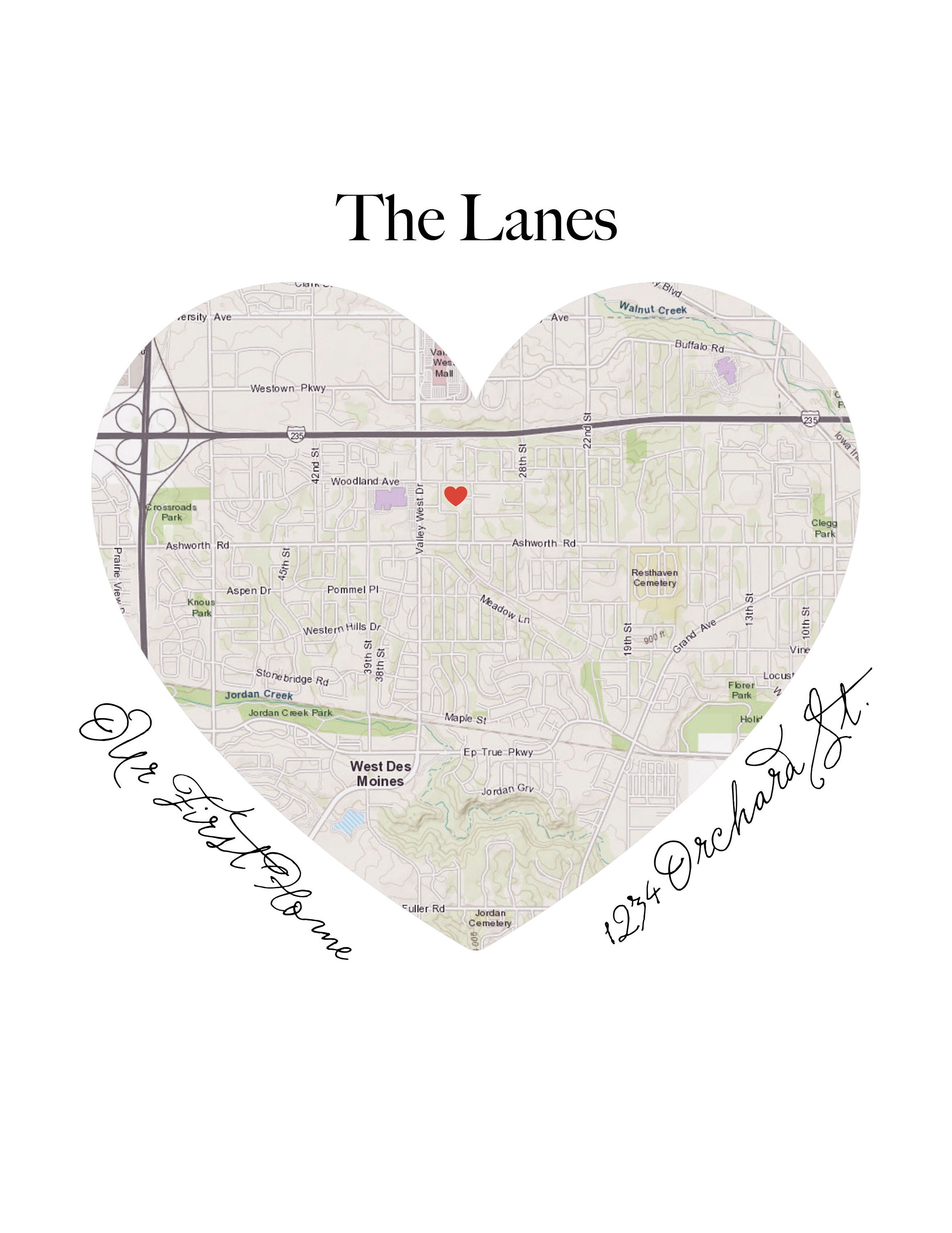 Personalized Map of Your Home: Great for Housewarming Gift - Etsy