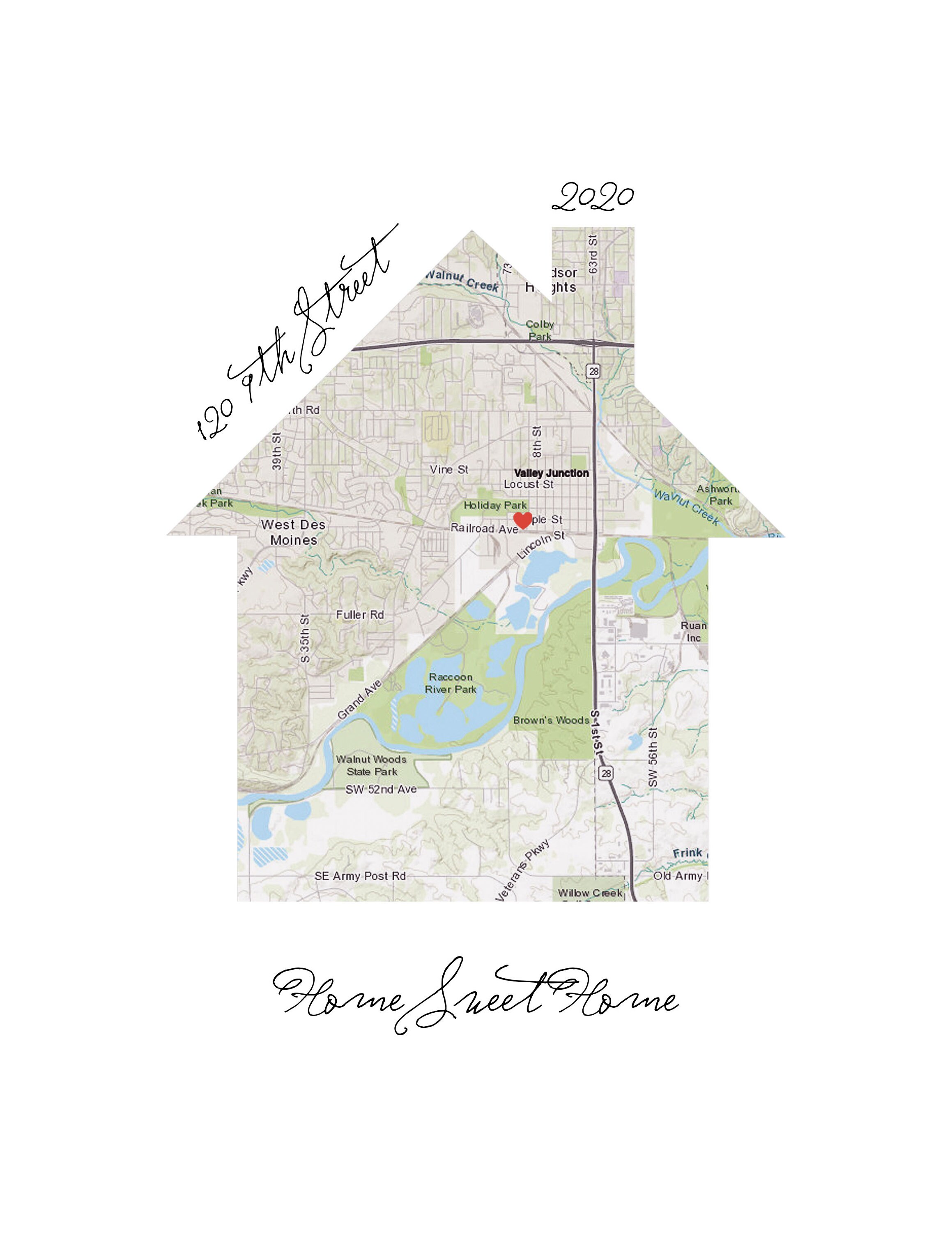 Personalized Map of Your Home: Great for Housewarming Gift - Etsy