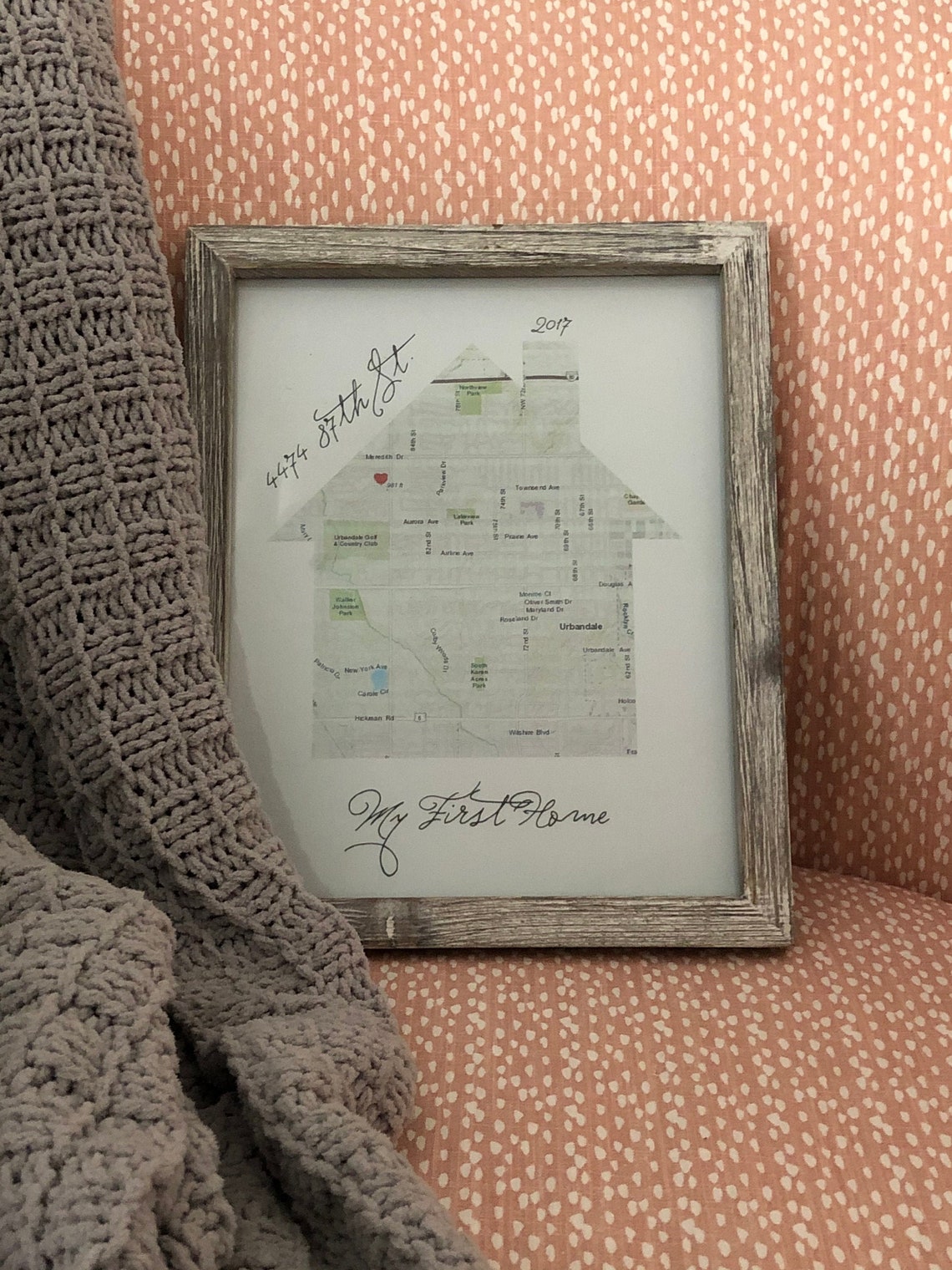 Personalized Map of Your Home: Great for Housewarming Gift digital ...