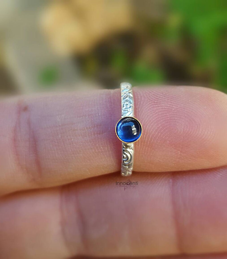 Spinel Ring Spinel Engagement Ring Blue Spinel Ring Blue Stone - Etsy